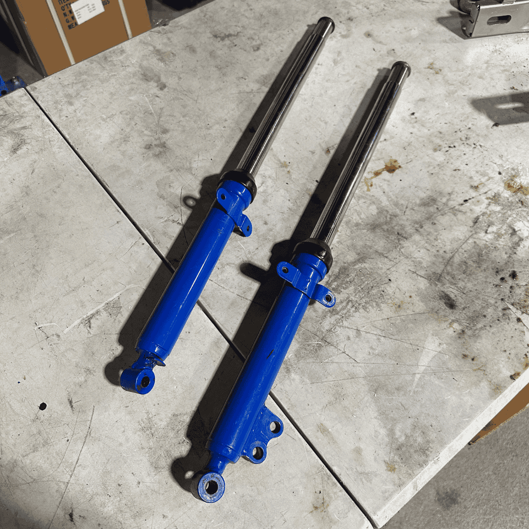 Blue YSR forks — Team Calamari / ZumasRus